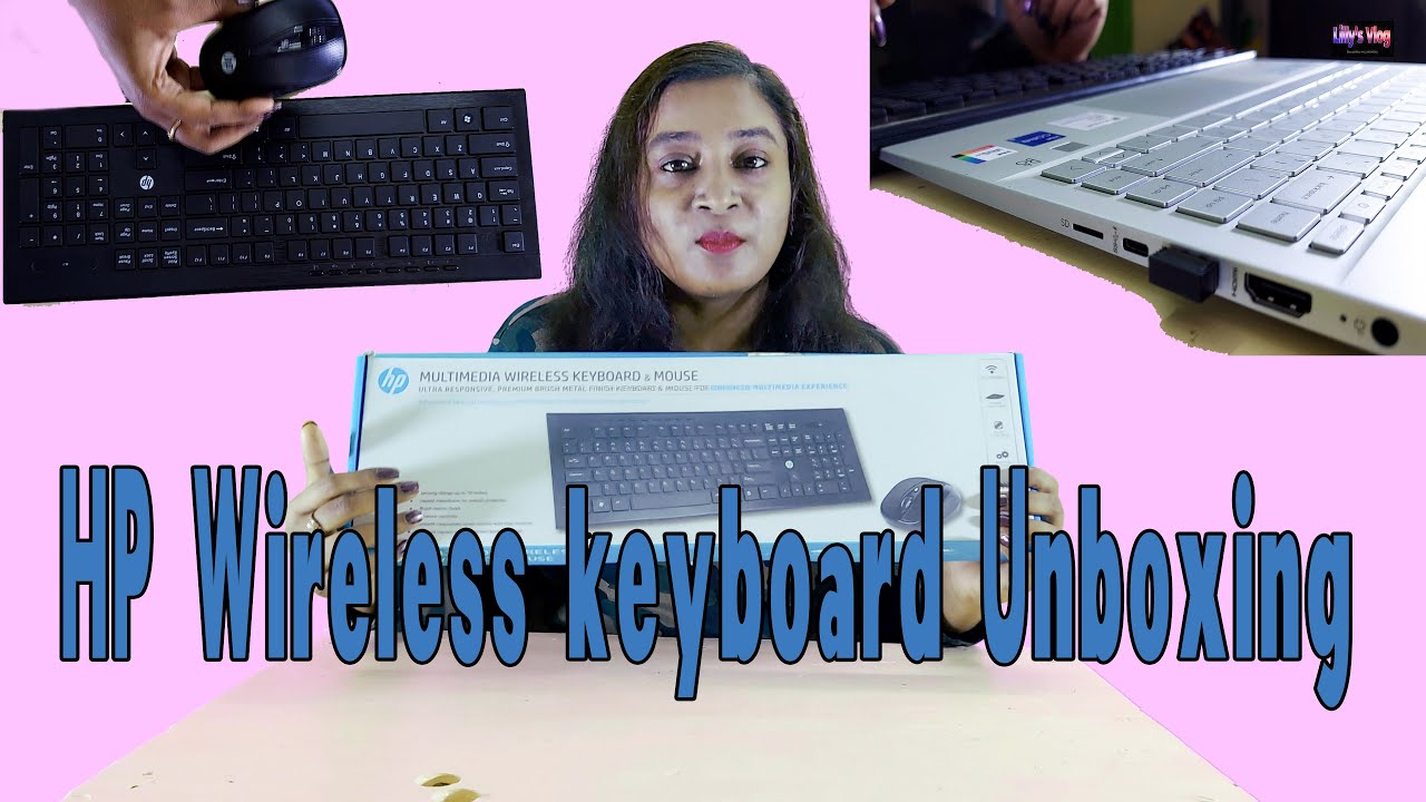 HP Wireless keyboard Unboxing | Hp Slim Wireless Keyboard Mouse combo ...