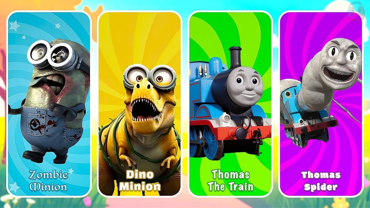 MONSTER BATTLE ⚔️Zombie Minion, Dino Minion, Thomas The Train and ...