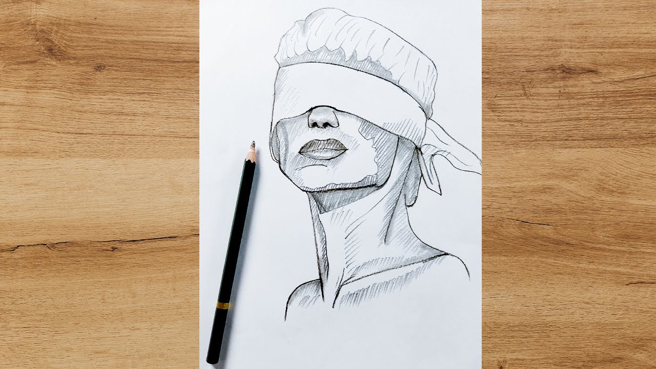 Anime Sketch | How to Draw a Blind Anime boy step by step | Pencil ...