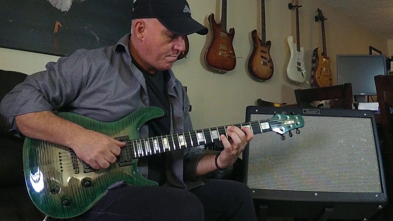 Carvin CT6 Kiesel Emerald Burst & Fender Hot Red DeLuxe - YouTube