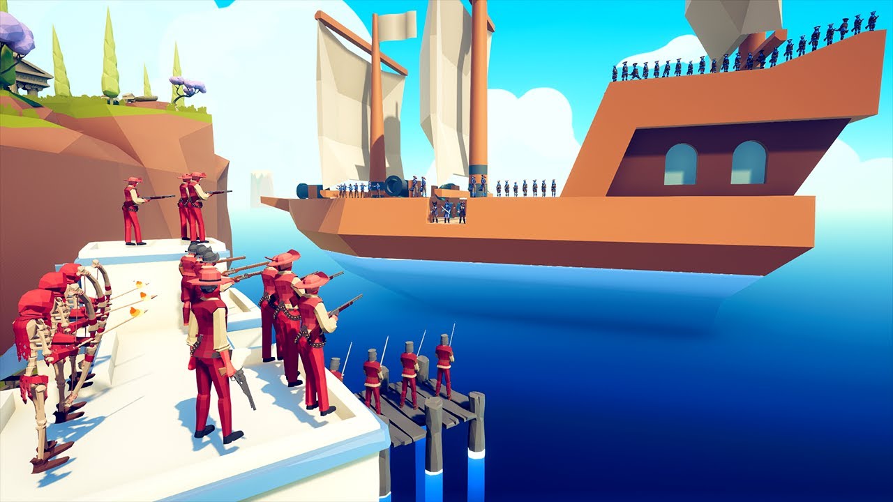 PIRATE SHIP ATTACK 🏴‍☠️ | Totally Accurate Battle Simulator TABS - YouTube
