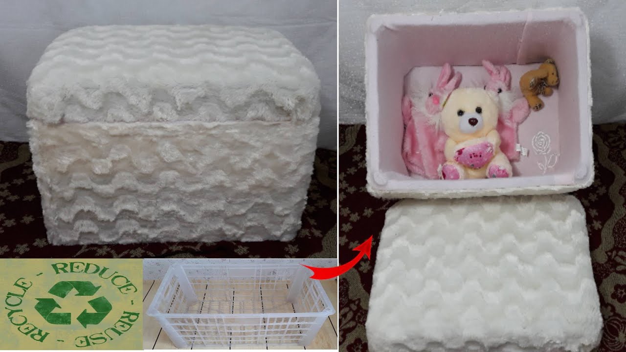 AMAZING DIY PLASTIC FRUIT CRATE STORAGE AND SEATING /HOW TO RECYCLE ...