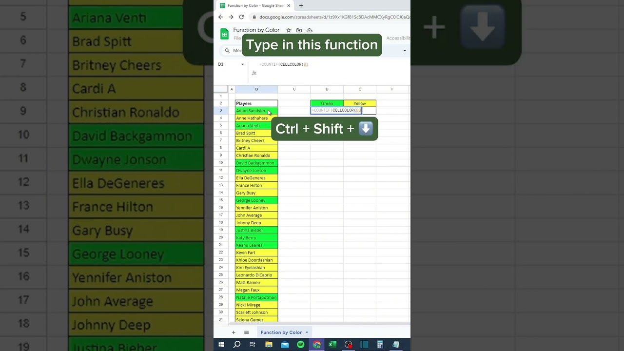 excel Fix Don t Count Cells By Colour Like This YouTube excel Fix Don t Count Cells By Colour Like This YouTube