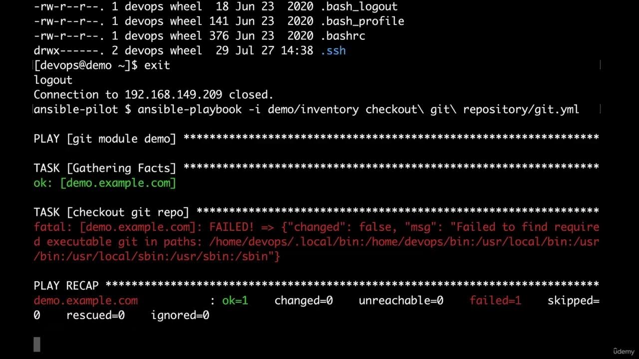 7 Checkout git repository via HTTPS Ansible module git - YouTube