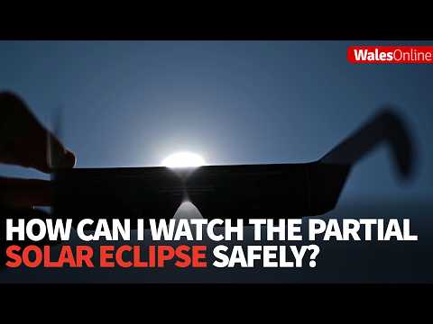 How can I watch the partial solar eclipse safely?