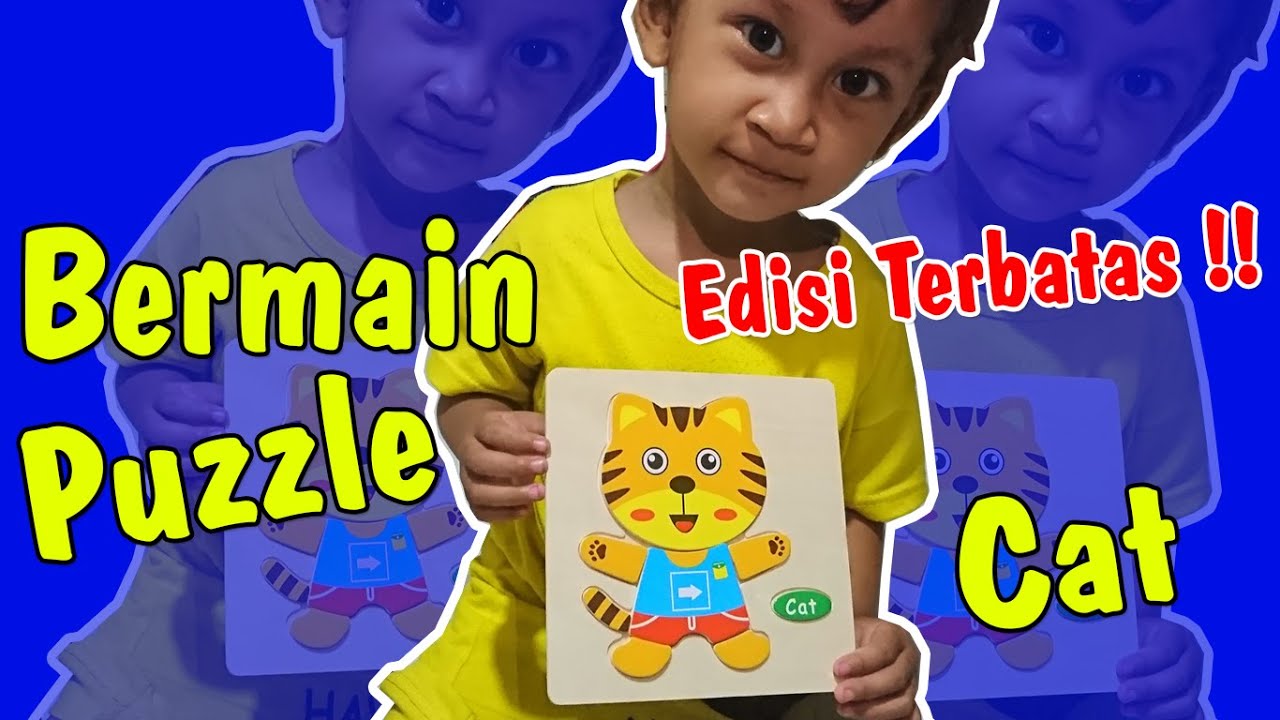 Dapat Hadiah Puzzle kucing Dari bunda - YouTube