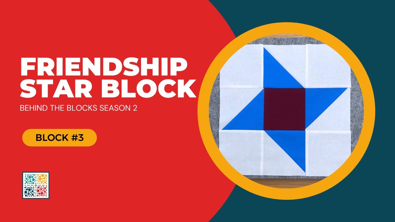 Friendship Star Quilt Block - YouTube