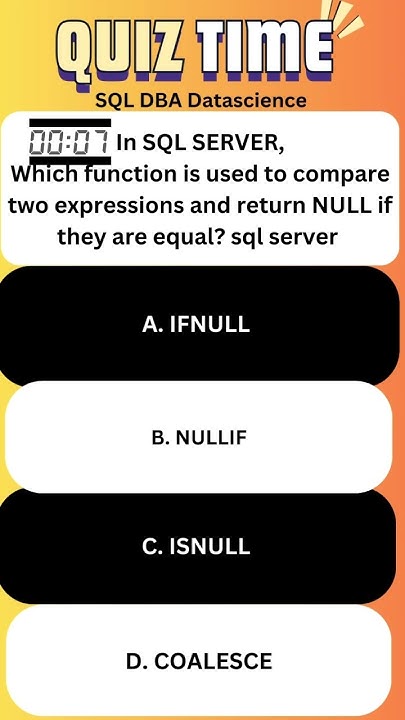 SQL Server null handling interview qustions compare 2 nulls - YouTube