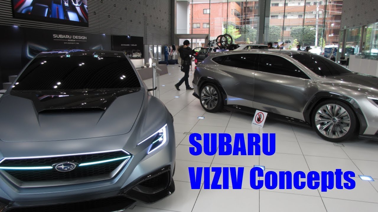Subaru VIZIV Concepts at Subaru Star Square in Ebisu, Tokyo - YouTube