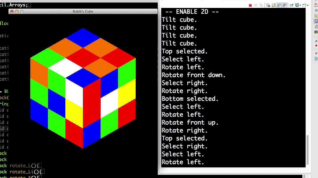 Rubik's Cube Simulation/Game - YouTube