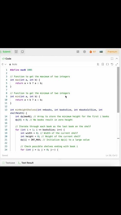 1105 Filling Bookcase Shelves|Step-by-Step Solution|LeetCode|Coding Interviews|Dynamic ...