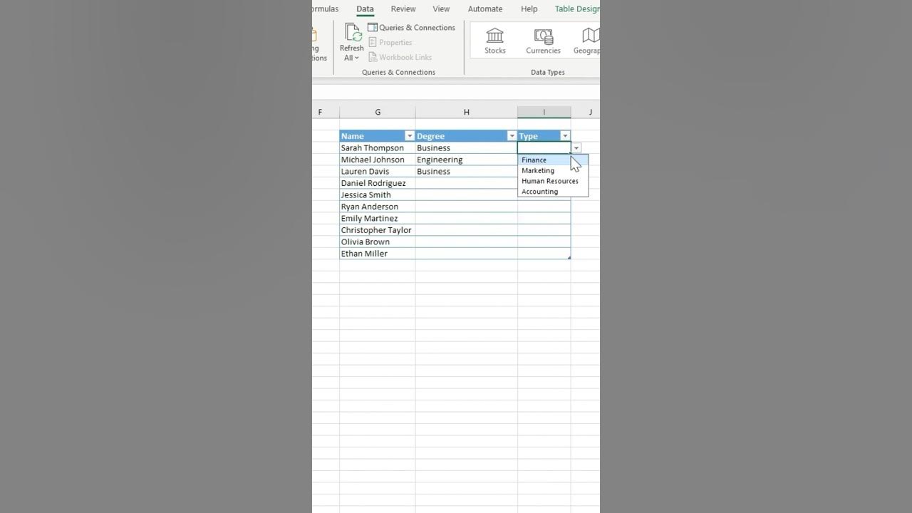 Indirect Drop Down Lists in Excel! - YouTube