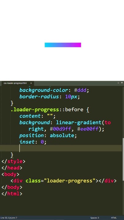 CSS Loader - Progress | Loading Animation #coding - YouTube