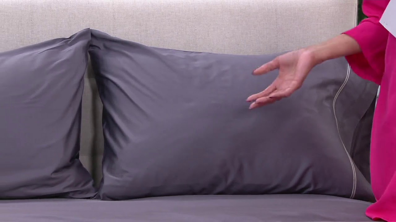 Stay by Stacy Garcia 400TC Sateen Hotel Baratta Sheet Set on QVC - YouTube