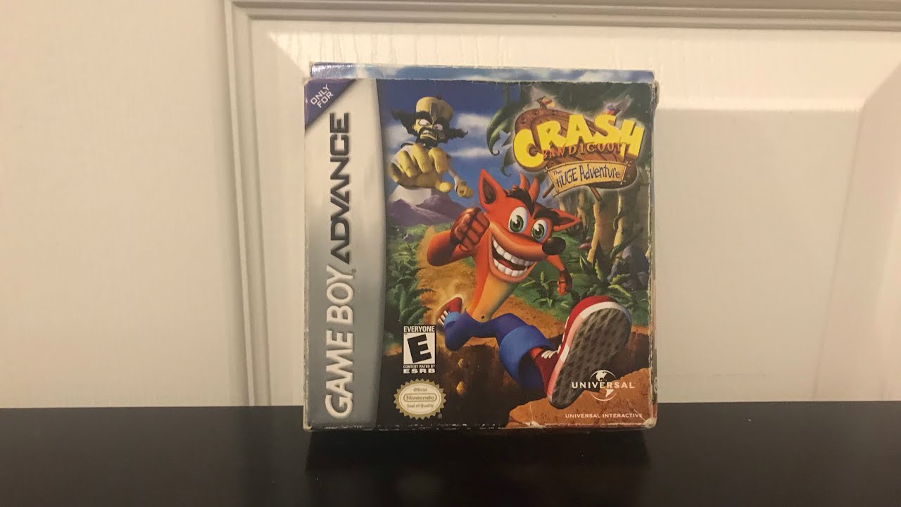 Crash Bandicoot The Huge Adventure GBA Unboxing - YouTube