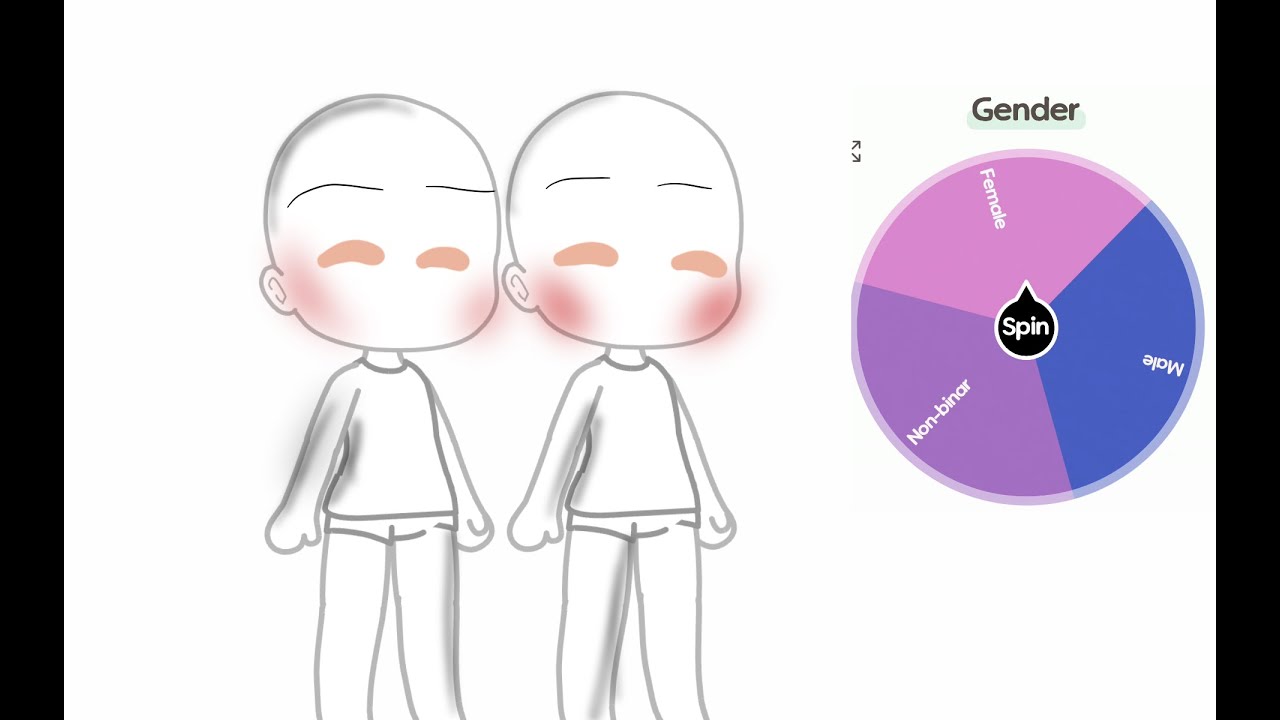 Making a couple oc's but using spin the wheel ||gacha club||trend||♥♥ ...