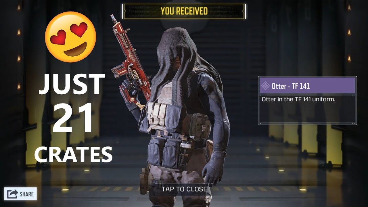 Amphibious Assault Crate Opening | Otter - TF 141 Unlocked | COD Mobile ...