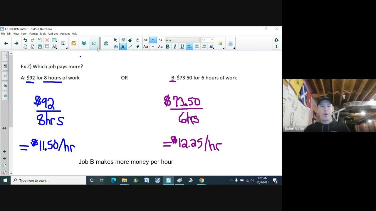MFM2P 1 3 Unit Rates - YouTube