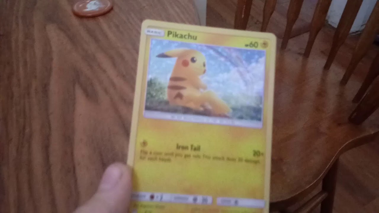 Shiny pikachu card - YouTube