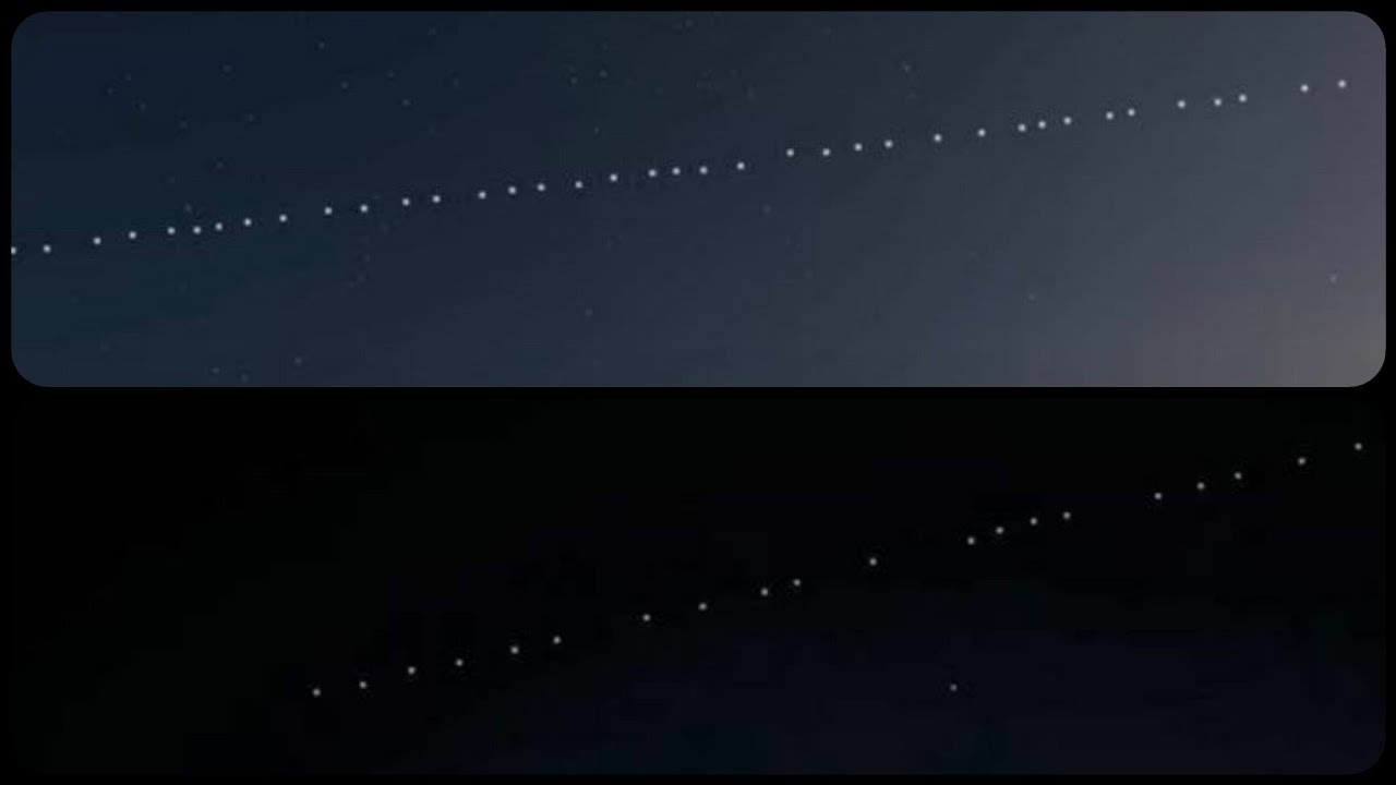 Starlink Satellites train in the sky | view from Karnataka on 30122022 ...