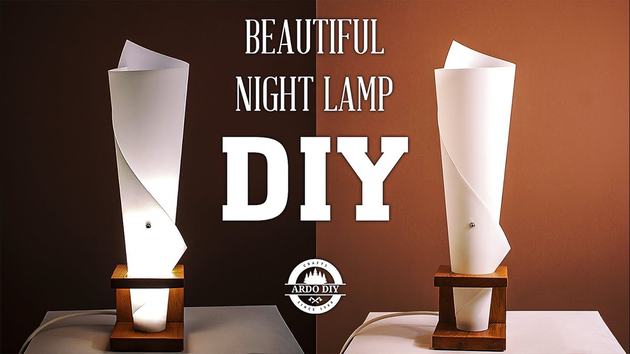 Home Decor Idea - Diy beautiful night lamp - YouTube