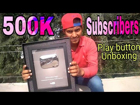 !!500k subscribers!! !!We did it!! and Silver play button Unboxing ...