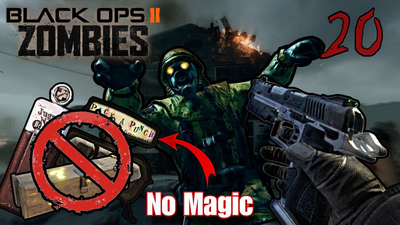NO MAGIC in Nuketown on Round 20 in BO2 Zombies - YouTube