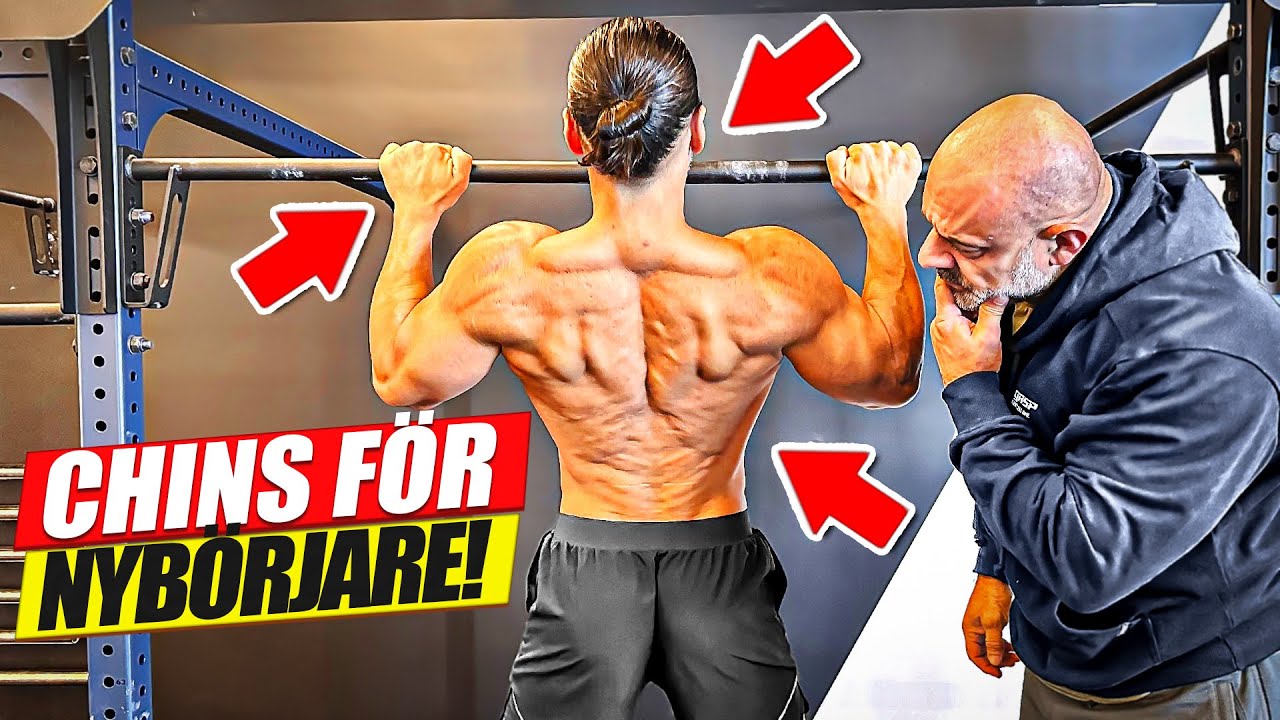 CHINS FÖR NYBÖRJARE 2024 | Lär Dig Din Första pull-up med AKO RAHIM ...