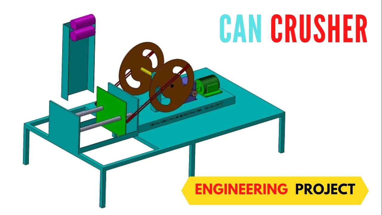 MINI CAN CRUSHER | MOTORISED CAN CRUSHER | MINI MECHANICAL ENGINEERING ...