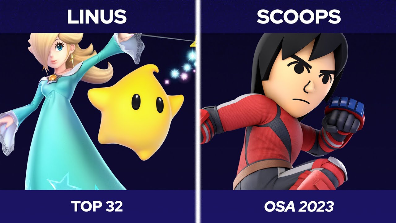 OSA 2023 Singles - Linus (Rosalina) vs. Scoops (Mii Brawler) - SSBU ...