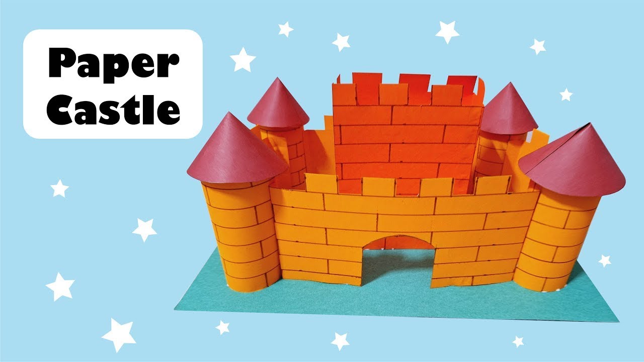 EASY PAPER CASTLE | How to make Paper Castle | Craft Stack - YouTube