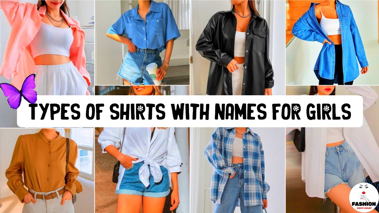 Types of shirts with names for girls || FASHION CHIT CHAT - YouTube