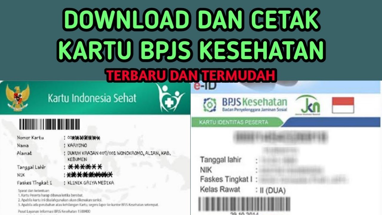 Cara download kartu bpjs kesehatan online - YouTube