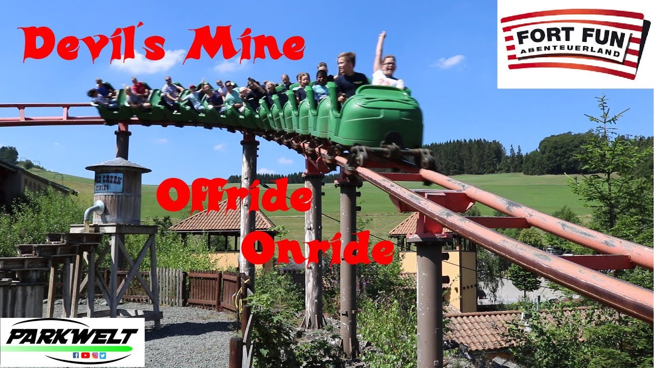 Devil´s Mine Fort Fun Abenteuerland POV Offride / Onride Parkwelt - YouTube