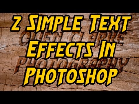 Two Simple Text Effects In Photoshop - YouTube