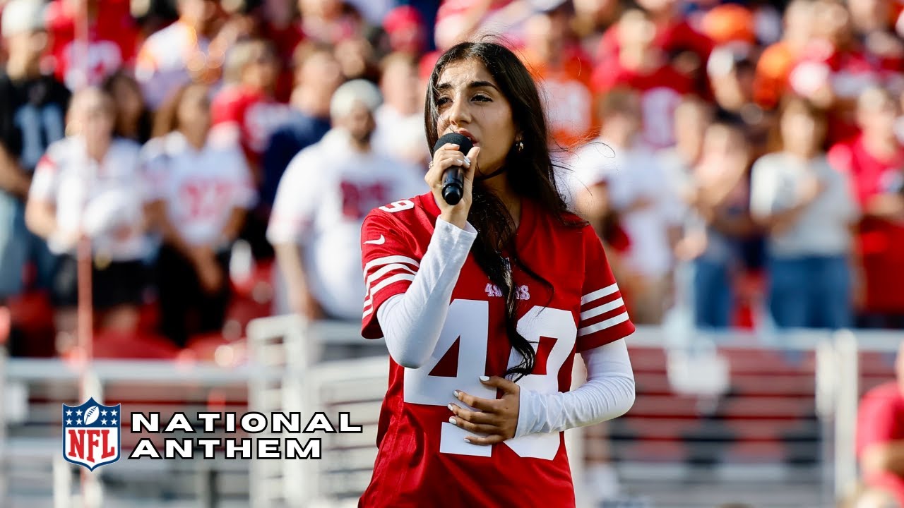 Melissa Marielle Sings the National Anthem at 49ers Opening Game | NFL ...