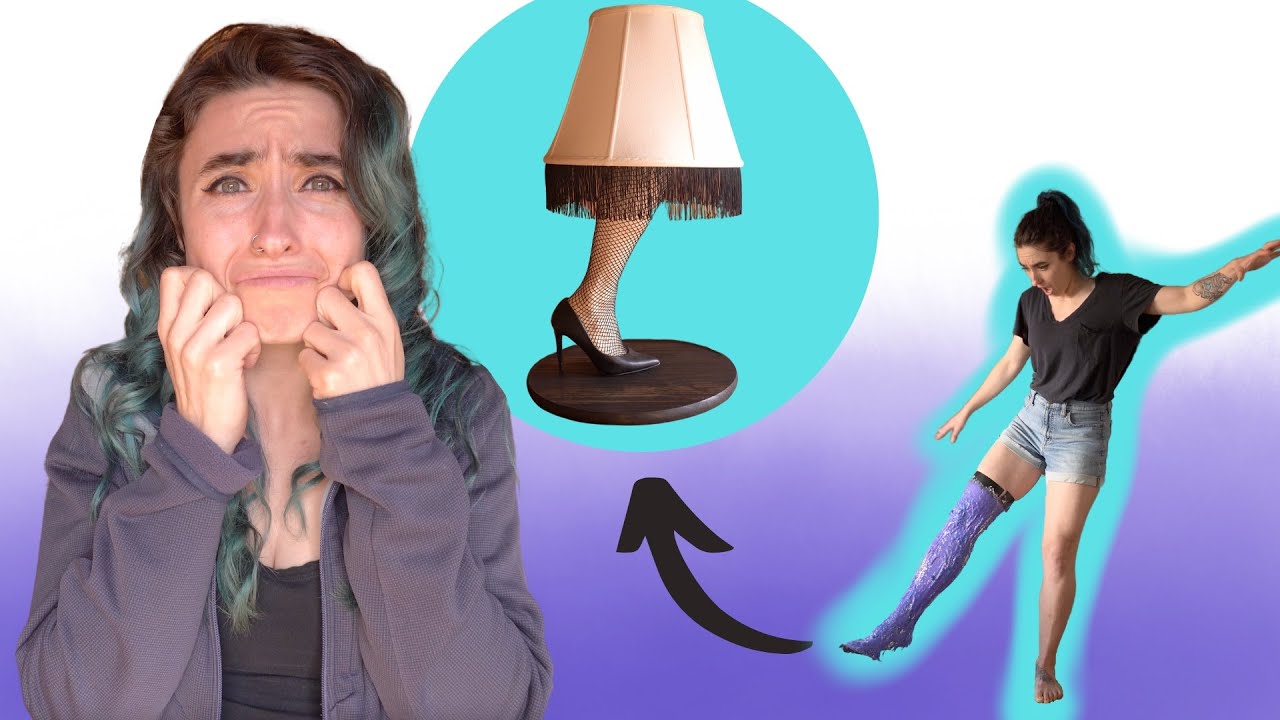 I made a lamp...resin casting my OWN leg! - YouTube