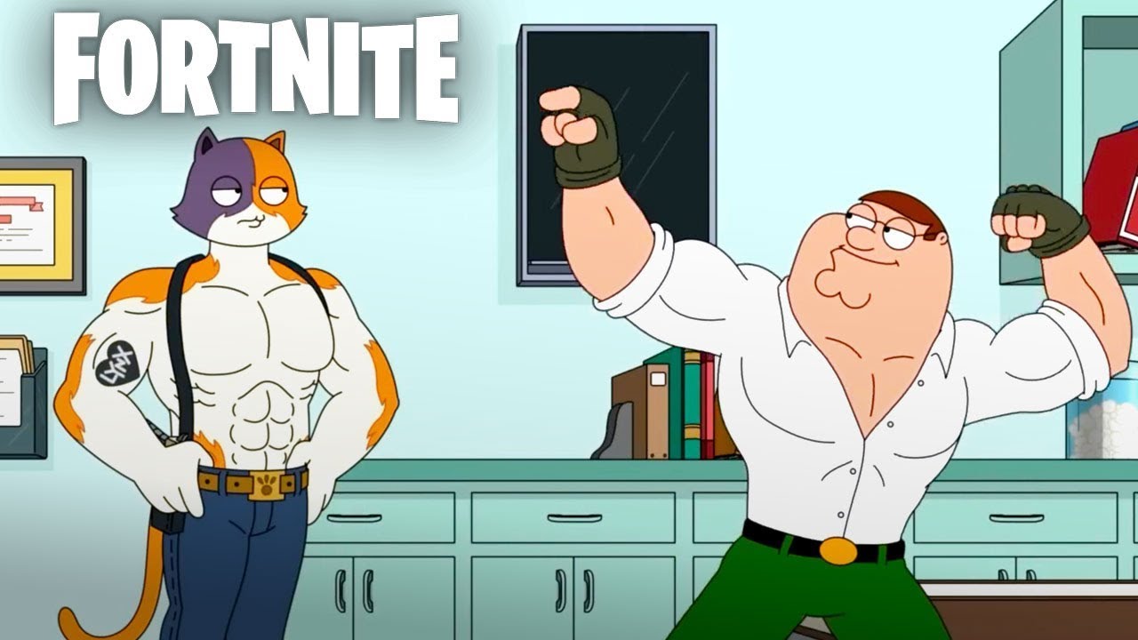 Peter Griffin Seeks Fitness Advice from Meowscles - Fortnite Hybrid ...