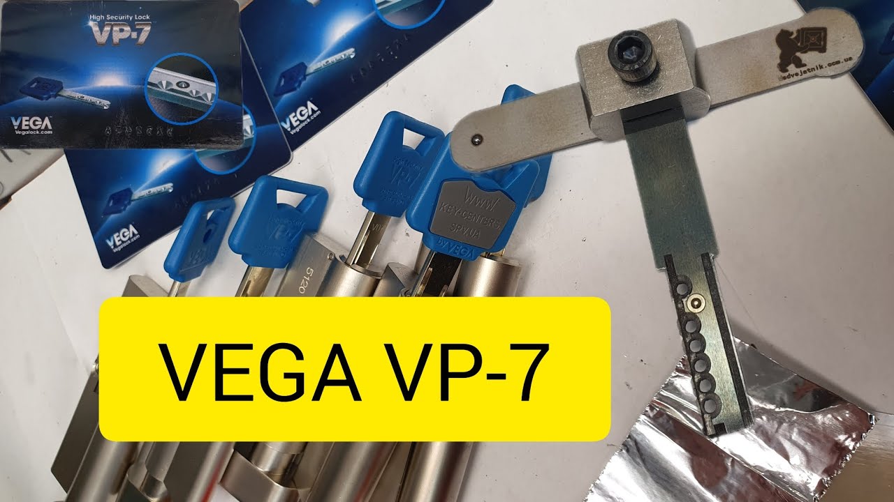 Lock picking without damage Vega VP-7,Самоимпресия для цилиндрических ...