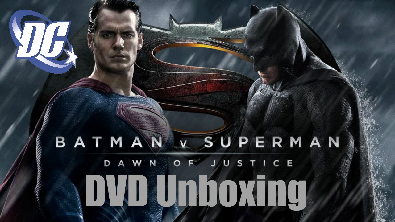 Batman V Superman: Dawn Of Justice DVD Unboxing - YouTube