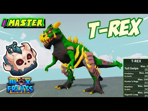 Mastering the T-rex Fruit In Blox fruit #roblox #bloxfruts - YouTube