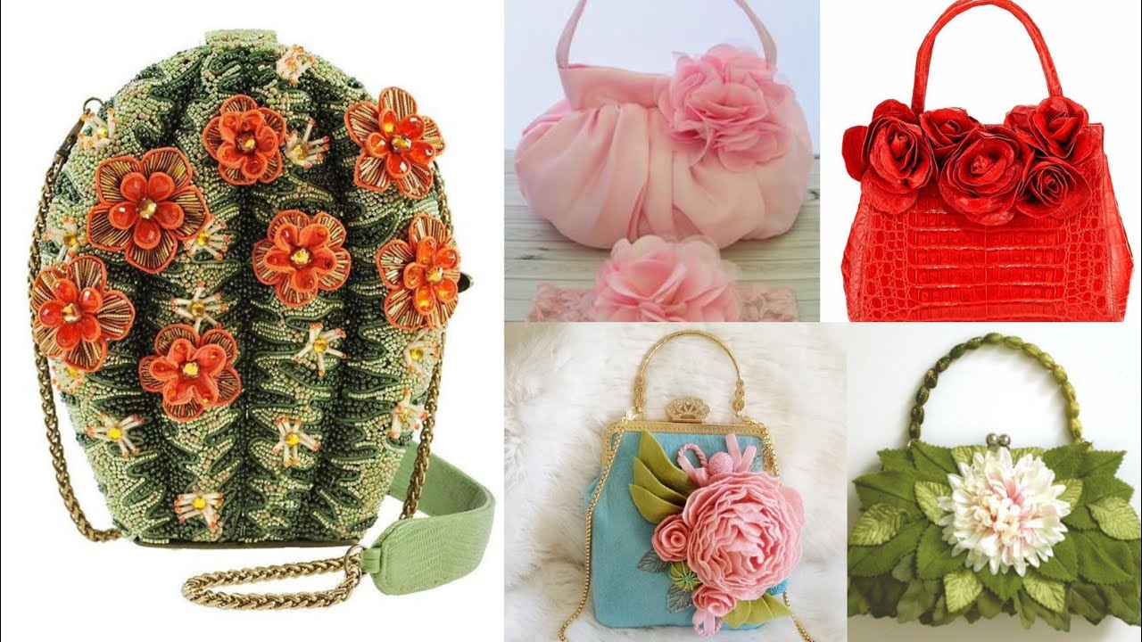 Amazing flower handbags designs for women #Fashion handbags - YouTube