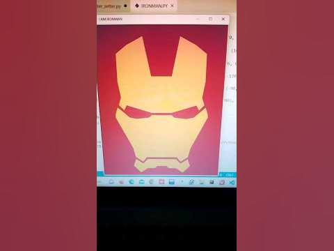 Drow Iron Man using Python Turtle #ironman #coding #python #viral - YouTube
