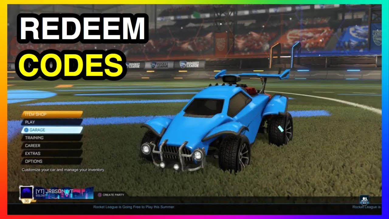 ALL FREE WORKING REDEEM CODES IN ROCKET LEAGUE | SEPTEMBER 2020 CODES ...