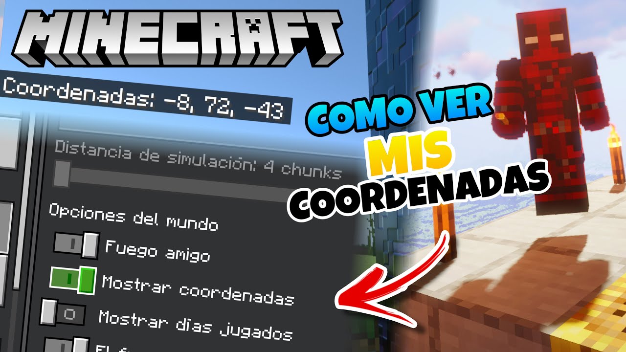 👉 Como Saber las COORDENADAS de MINECRAFT en 🔥 BEDROCK y JAVA - YouTube