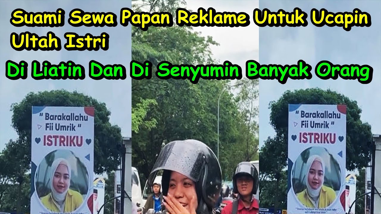 Video Viral Suami Ucapin Ulang Tahun Istri Di Papan Reklame meme - YouTube