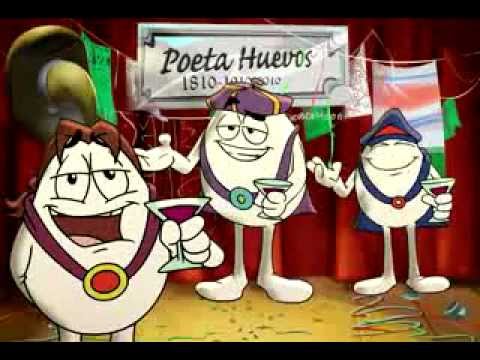 Huevocartoon poeta huevos celebrando a Mexico - YouTube