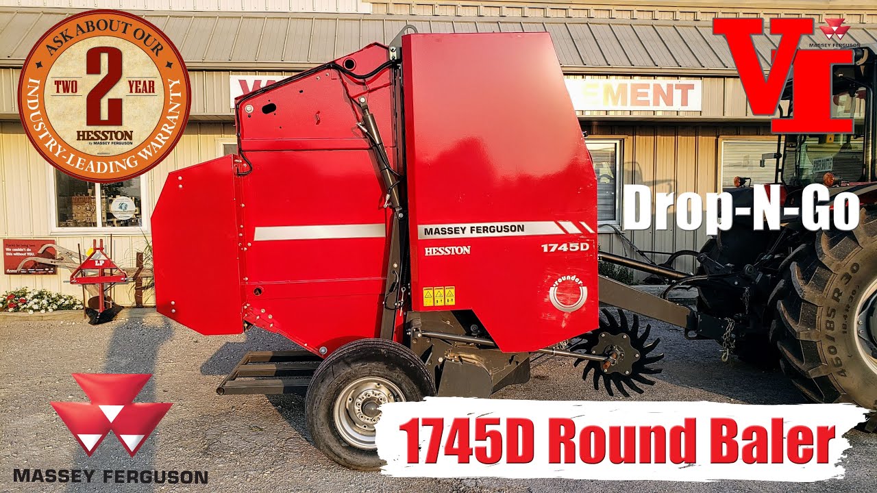Massey Ferguson HESSTON 1745D Round Baler with Drop-n-Go - Only Needs ...