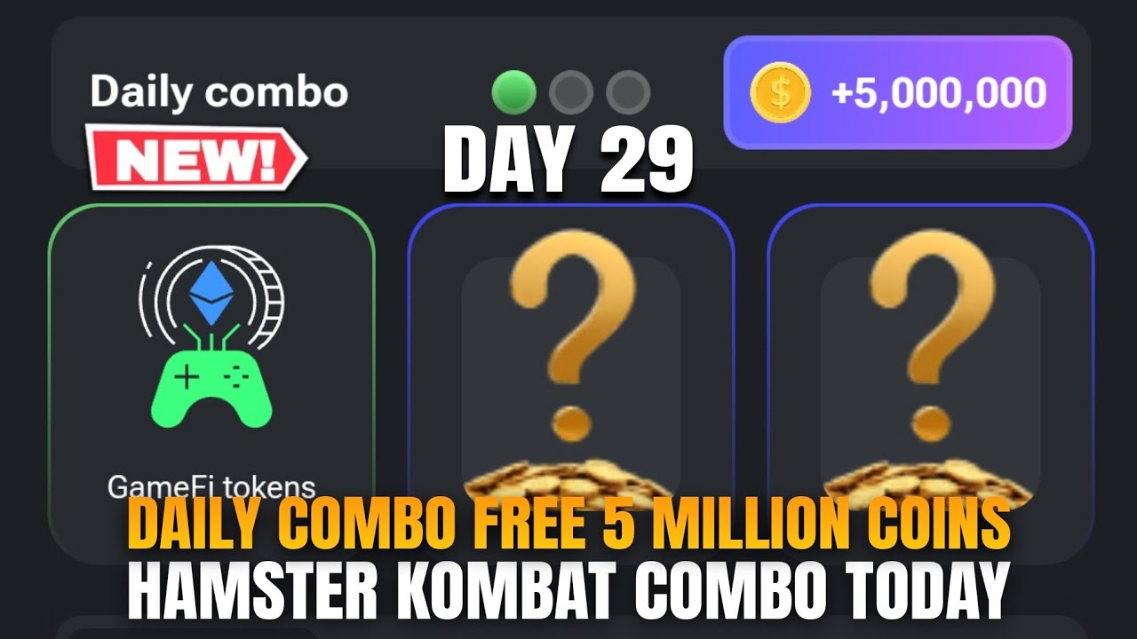HAMSTER KOMBAT DAILY COMBO DAY 29 | HAMSTER KOMBAT TODAY COMBO CARDS ...