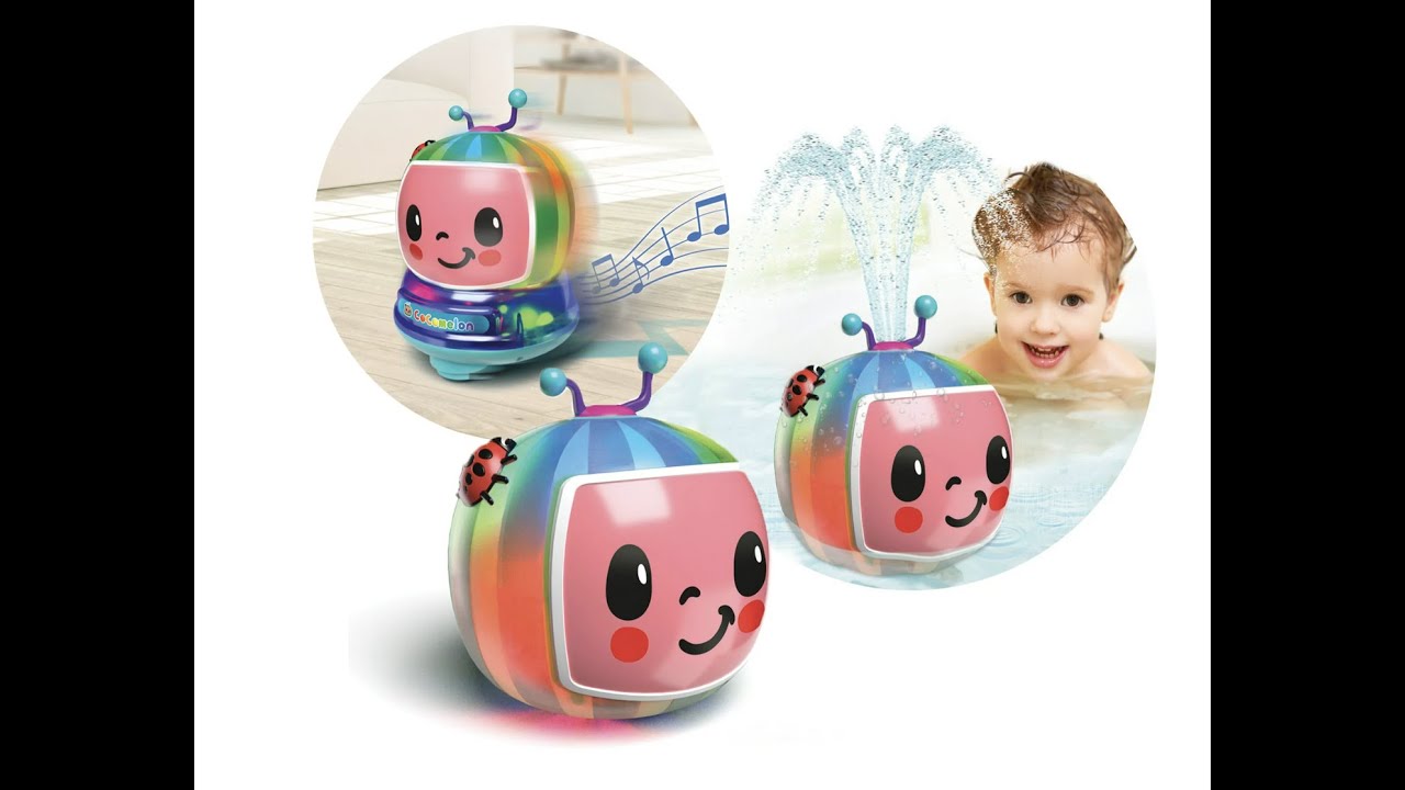 ZOINKS® CoComelon 2-in-1 Water Sprayer Spark Bath Toy - YouTube